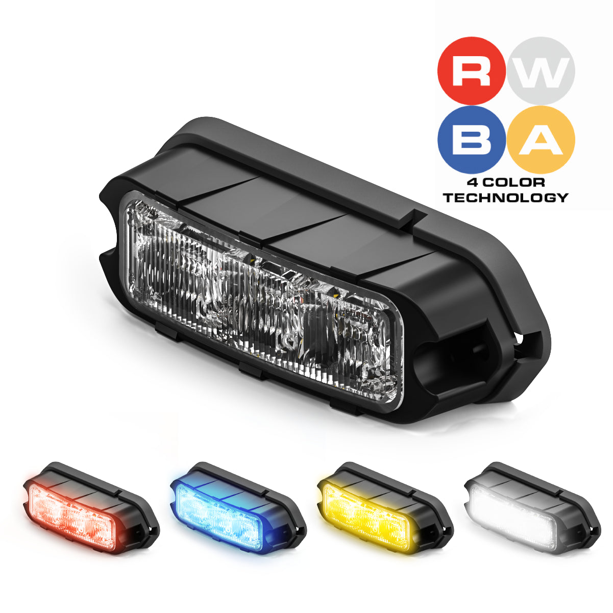 Luz Led Perimetral Quad® Q3 SM - Feniex - 5 colores en 1 – Response