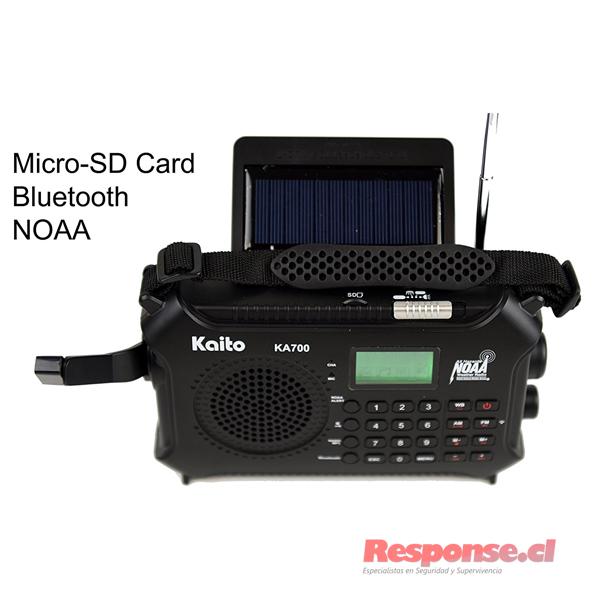Radio Kaito KA700 radio AM FM Bluetooth, solar y dinamo – Response